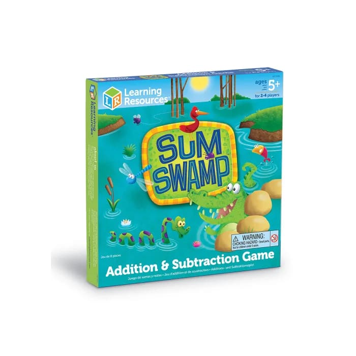 Learning Resources Sum Swamp Additions & Subtraction Game | Learning ...
