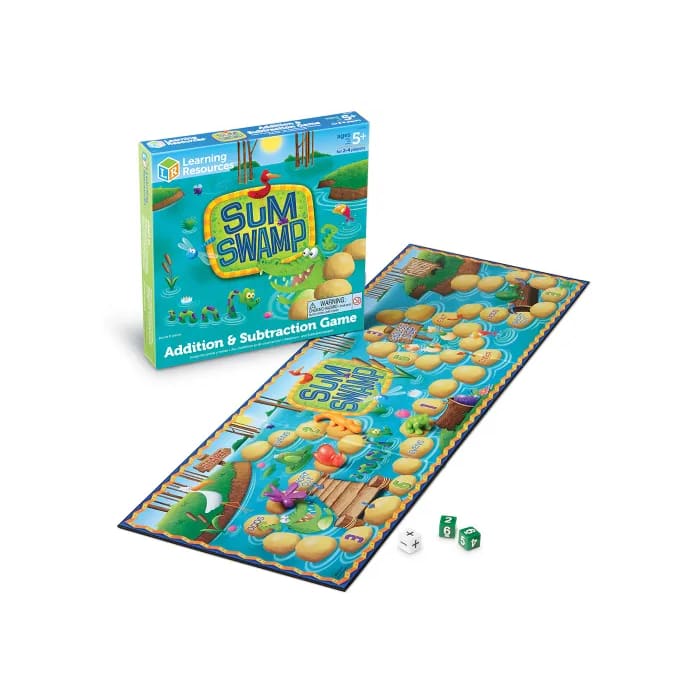 Learning Resources Sum Swamp Additions & Subtraction Game | Learning ...