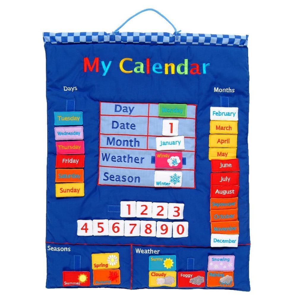 Velcro Calendar Millennium Calendar Cut Out Stock Images & Pictures